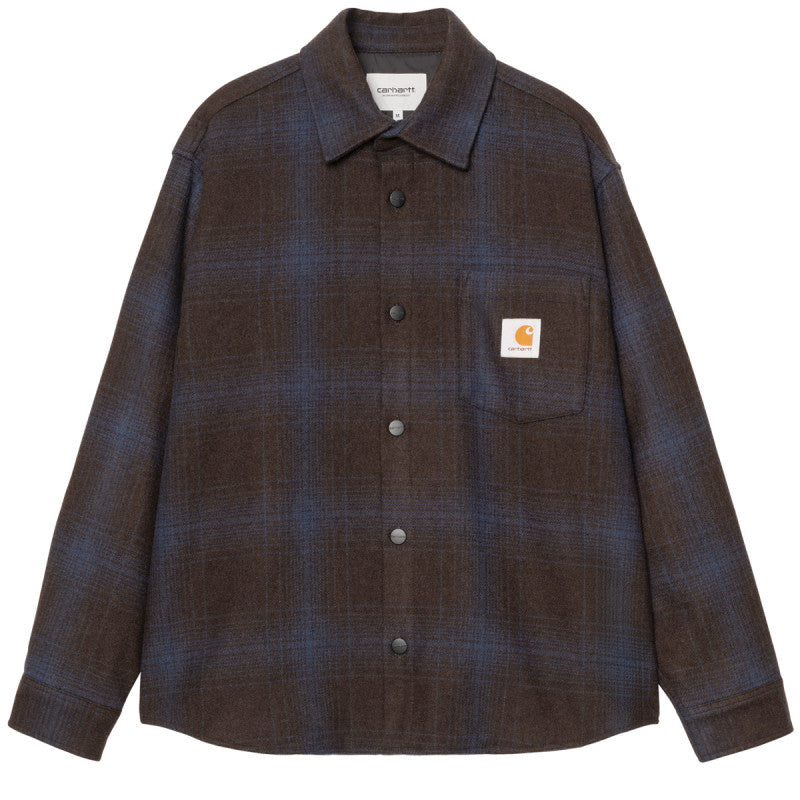 Carhartt WIP Brennan Shirt Jacket Brennan Check Palisander/Jupiter ...