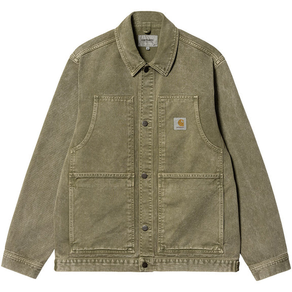 Carhartt WIP Double Front Jacket Dollar Green Worn Washed – Sparky ...
