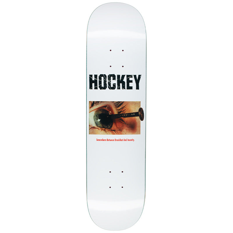 Hockey Breakfast Insanity Skateboard Deck White Ben Kadow 8 – Sparky ...