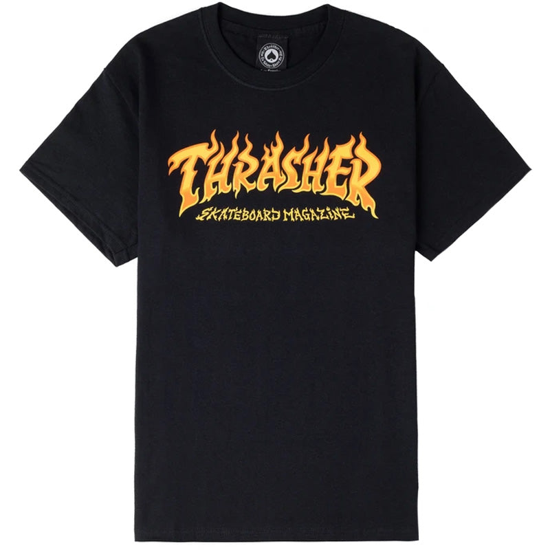 Thrasher Fire Logo T-Shirt Black – Sparky Online Store